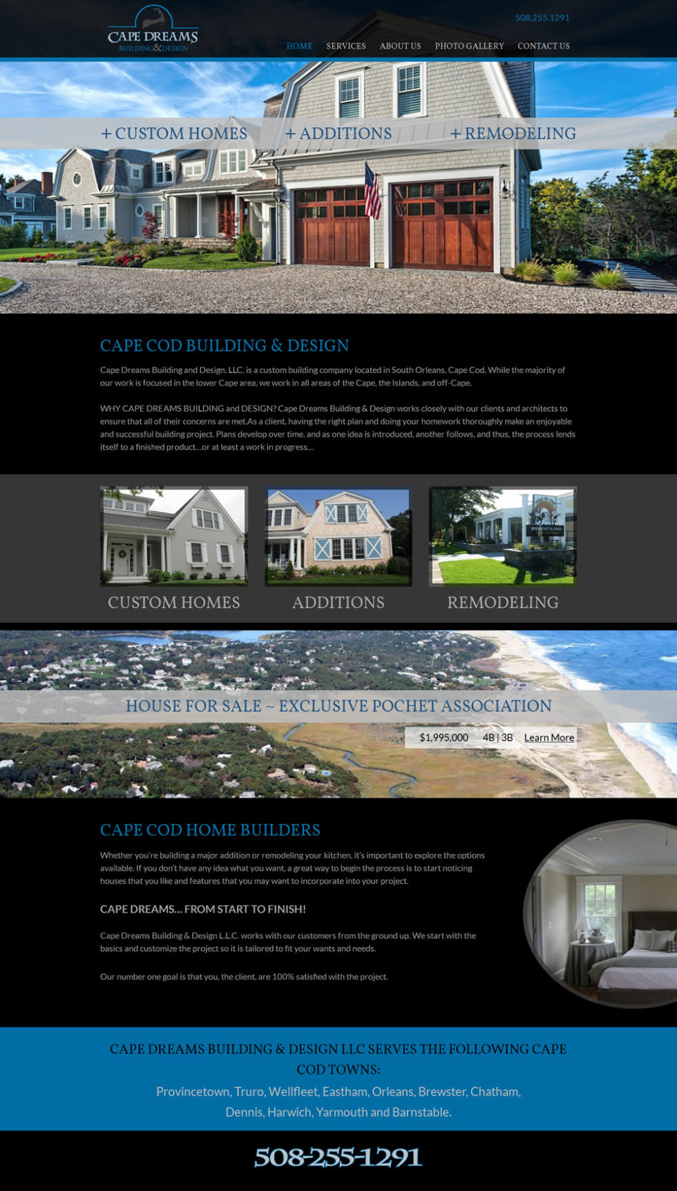 Cape Dreams Building - Cape Cod Web Design and Development